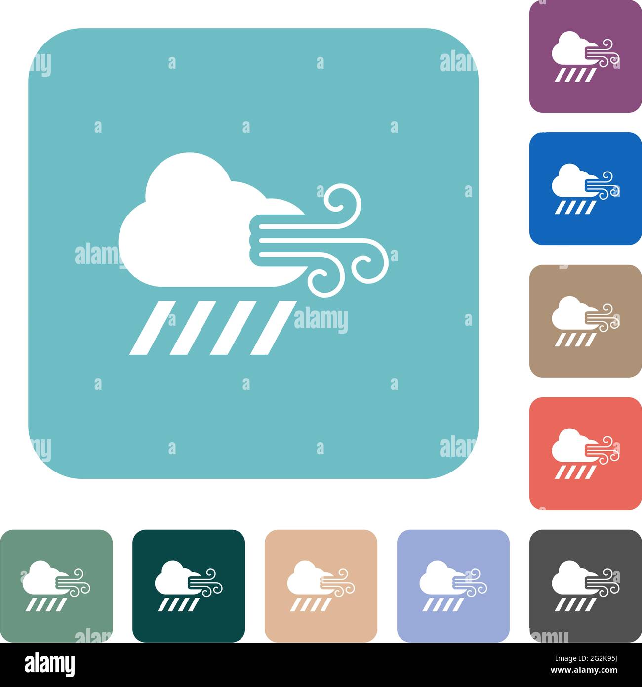 Rainstorm on the plain Stock Vector Images - Alamy