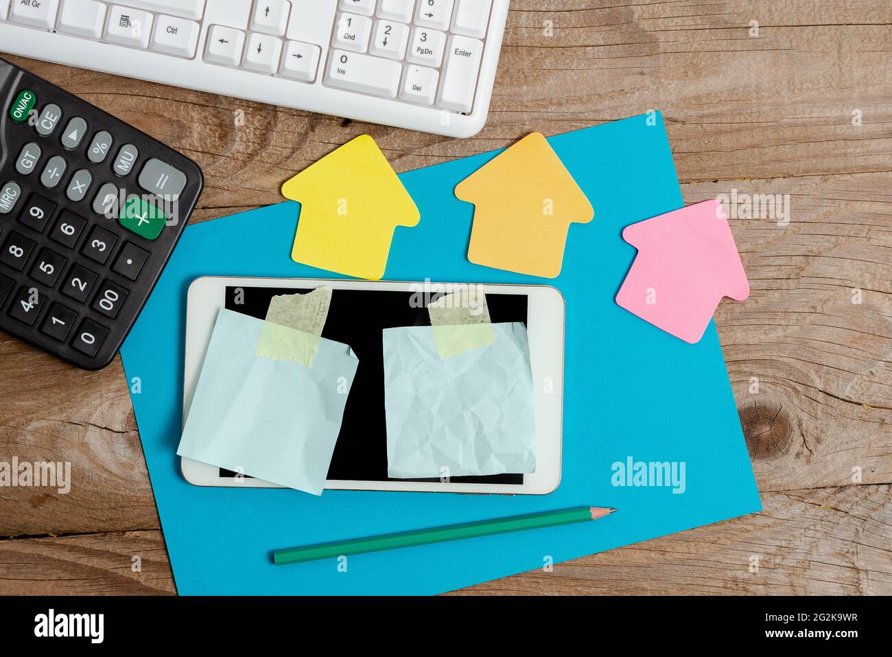 Display of Different Color Sticker Notes Arranged On Flat Lay ...