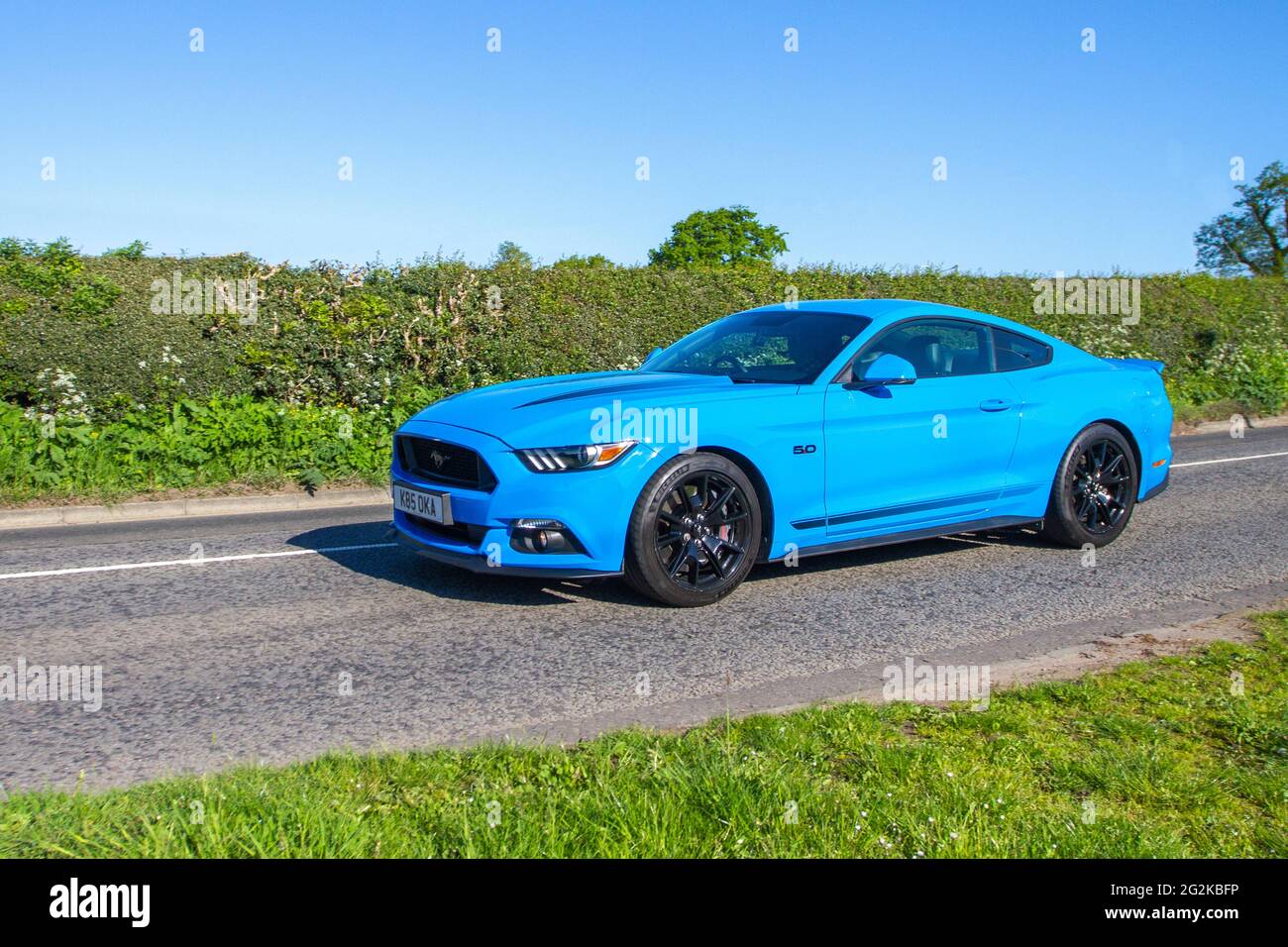 2017 Ford Blue Mustang Gt Auto 4951cc petrol Coupe, en-route to ...