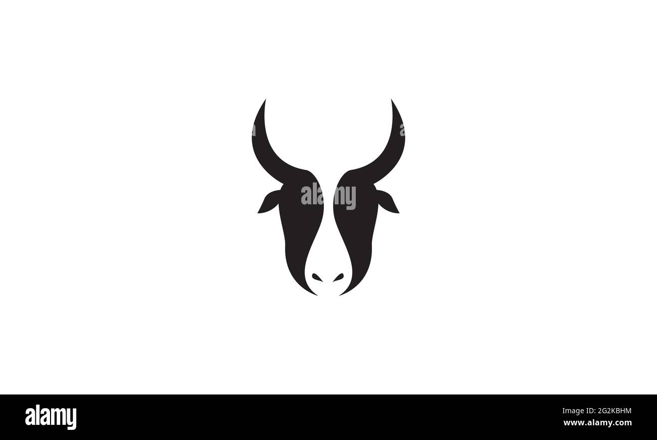 modern shape head dairy cows logo vector icon illustration design Stock ...