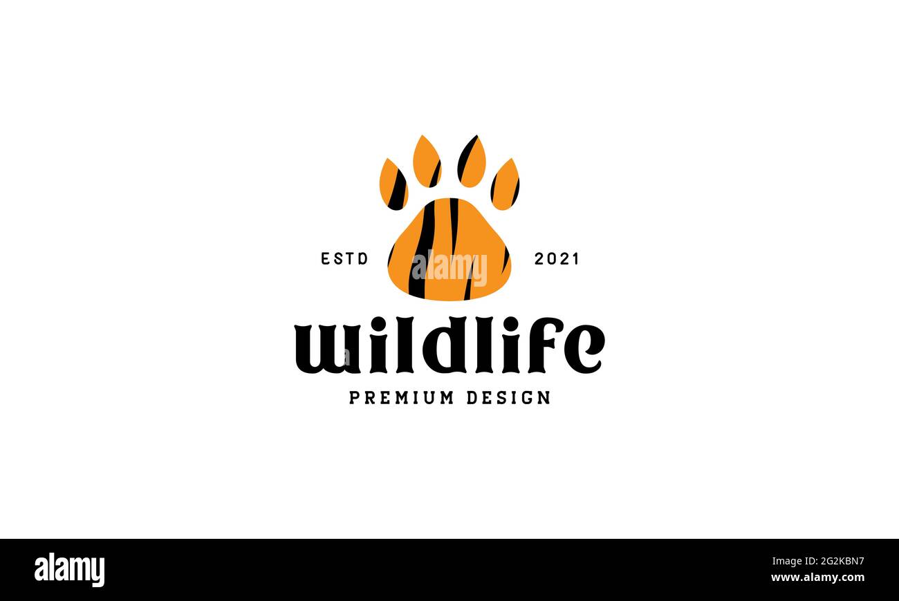 Tiger track logo hi-res stock photography and images - Alamy