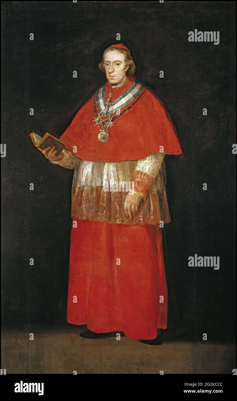 Francisco De Goya - Cardinal Luis Mara De Borbn Y Vallabriga Stock ...