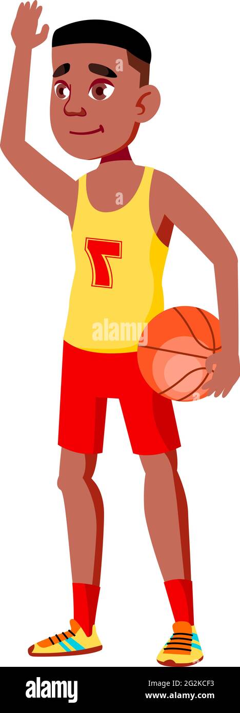 Cartoon Basketball Player Standing