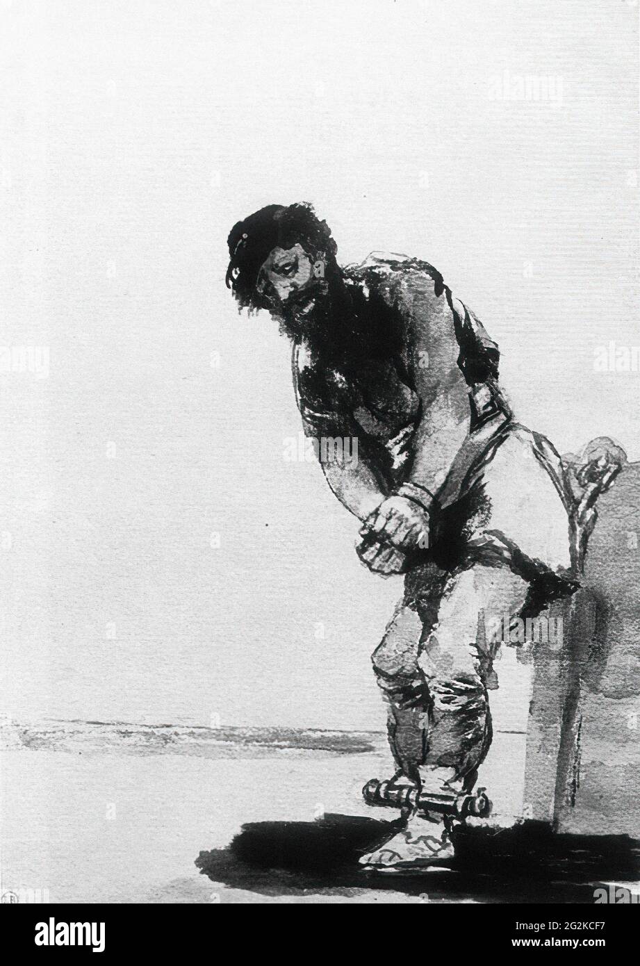 Francisco De Goya - Chained Prisoner 1812 Stock Photo - Alamy