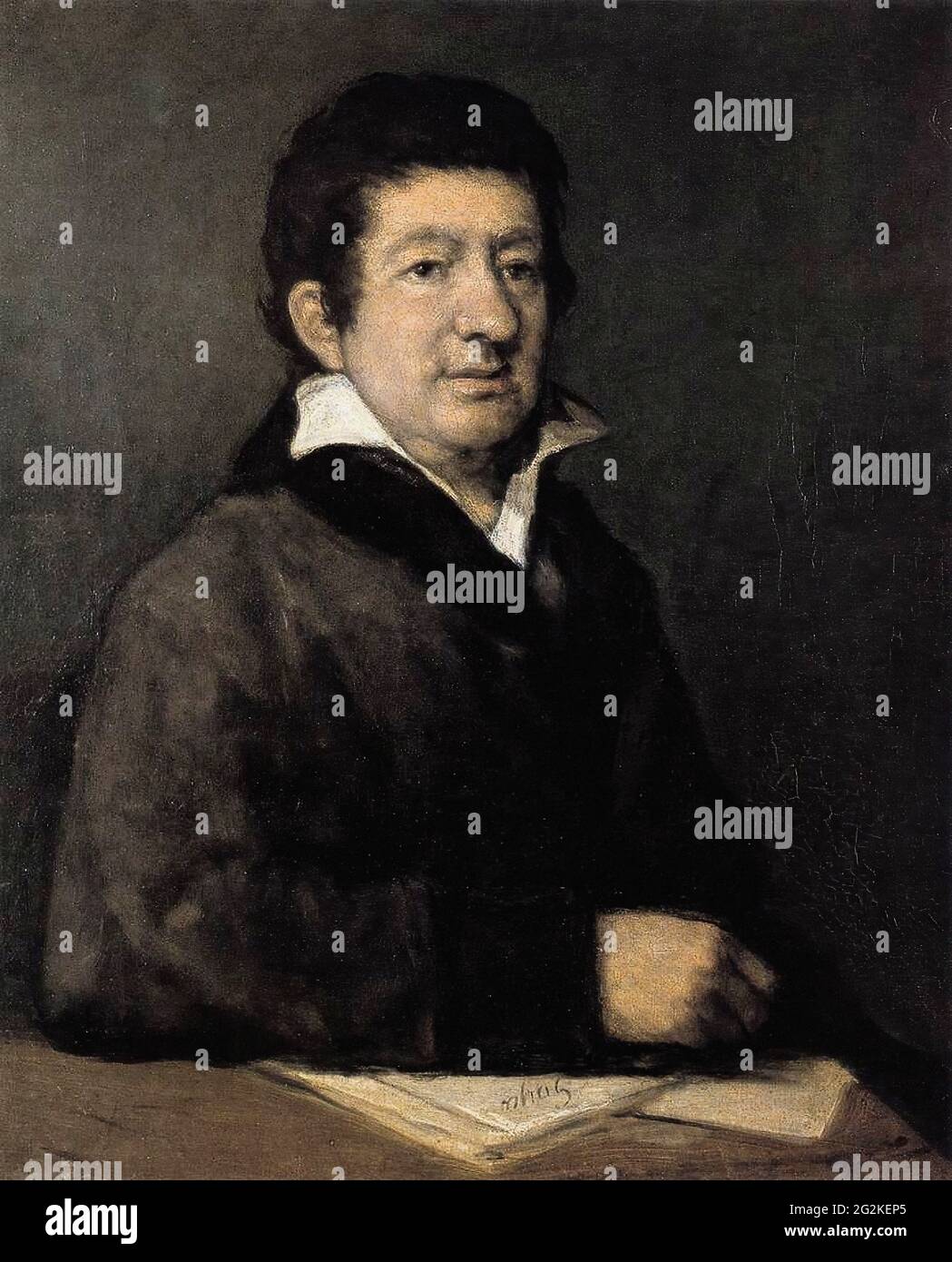 Francisco De Goya - Portrait Poet Moratin 1824 Stock Photo - Alamy