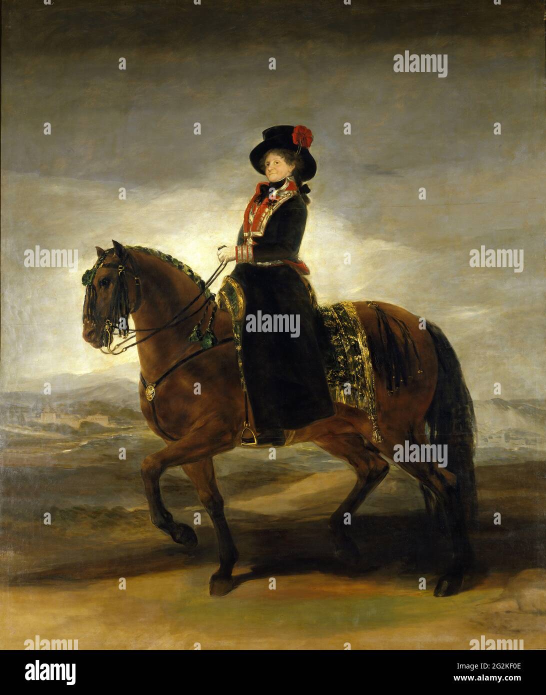 Francisco De Goya - Queen Mara Luisa on Horseback Stock Photo - Alamy