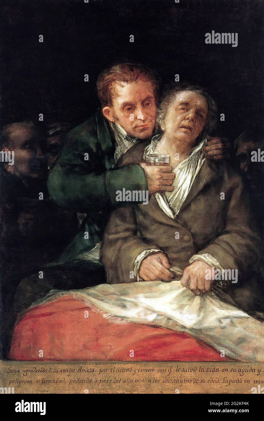 Francisco De Goya - Self Portrait with Dr Arrieta Stock Photo - Alamy