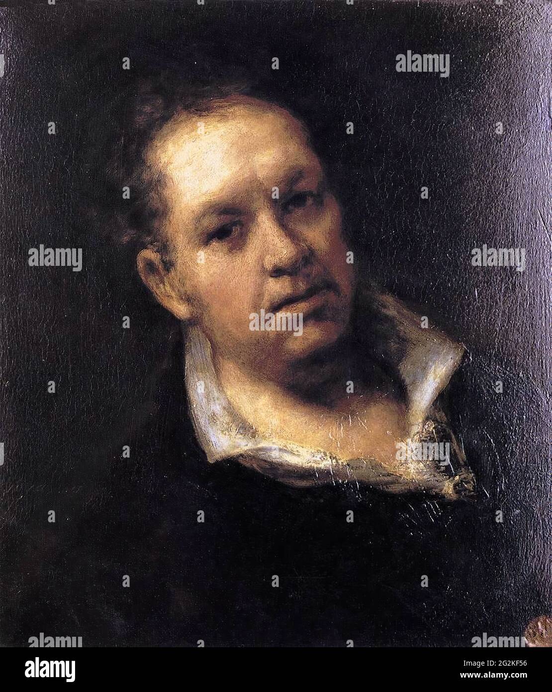 Francisco De Goya - Self Portrait 1815 Stock Photo - Alamy