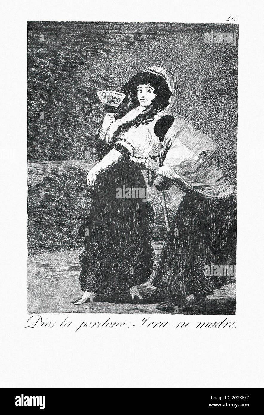 Francisco De Goya - Should God Forgive Her She Was Her Mother 1799 ...