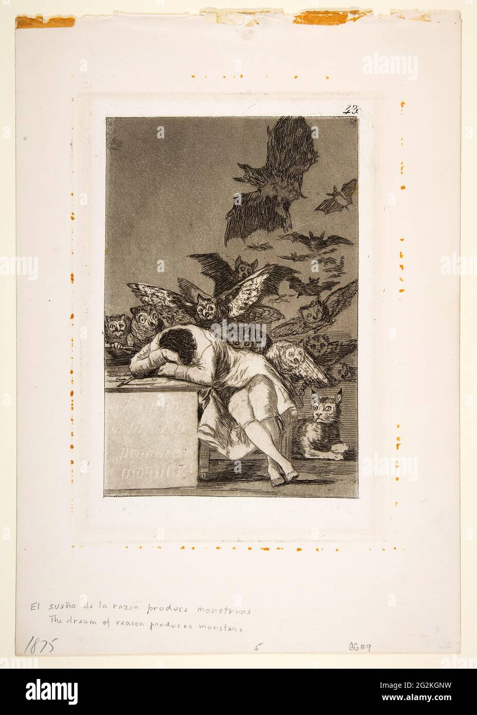 Francisco De Goya - the Sleep of Reason Produces Monsters El Sueno De ...