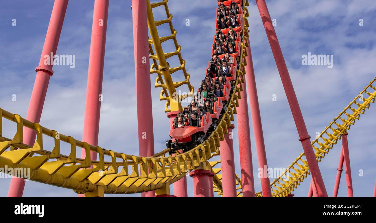 The Ride and Rollercoasters of Fantasty Island Amusement / Theme Park ...