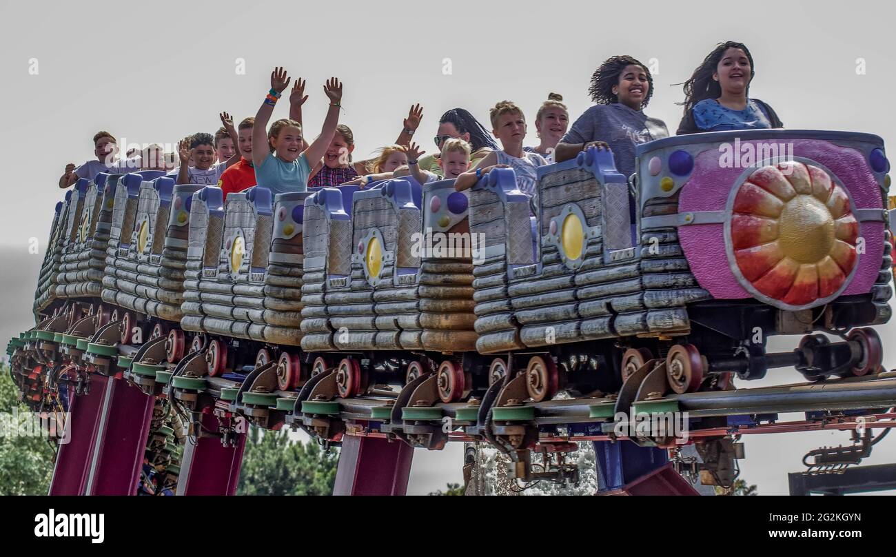 The Ride and Rollercoasters of Fantasty Island Amusement / Theme Park ...