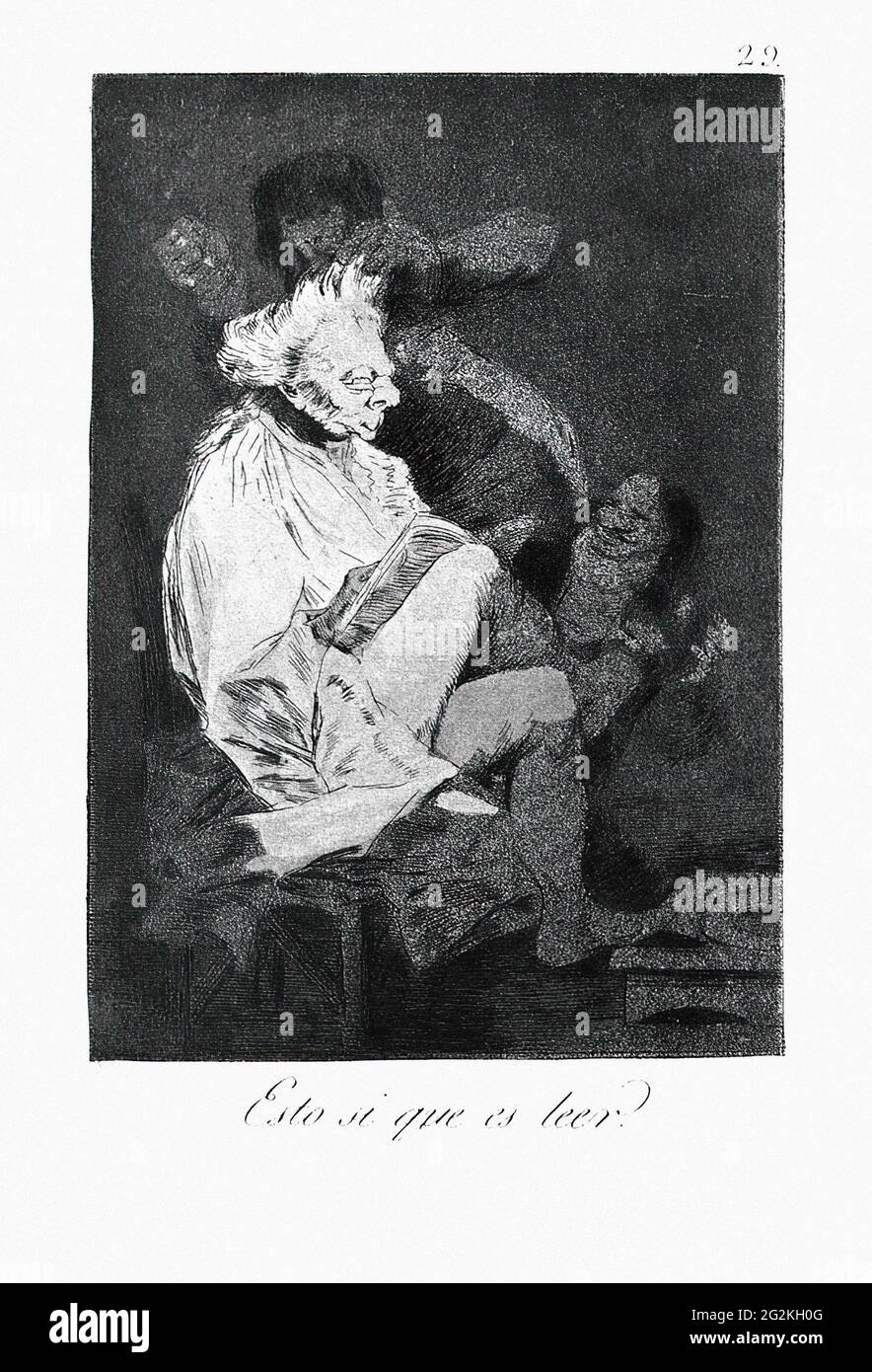 Francisco De Goya - This Certainly Is Reading 1799 Stock Photo - Alamy