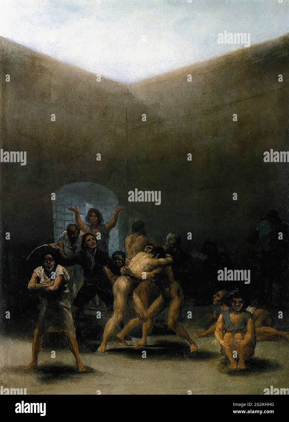 Francisco De Goya - Yard Madhouse 1794 Stock Photo - Alamy