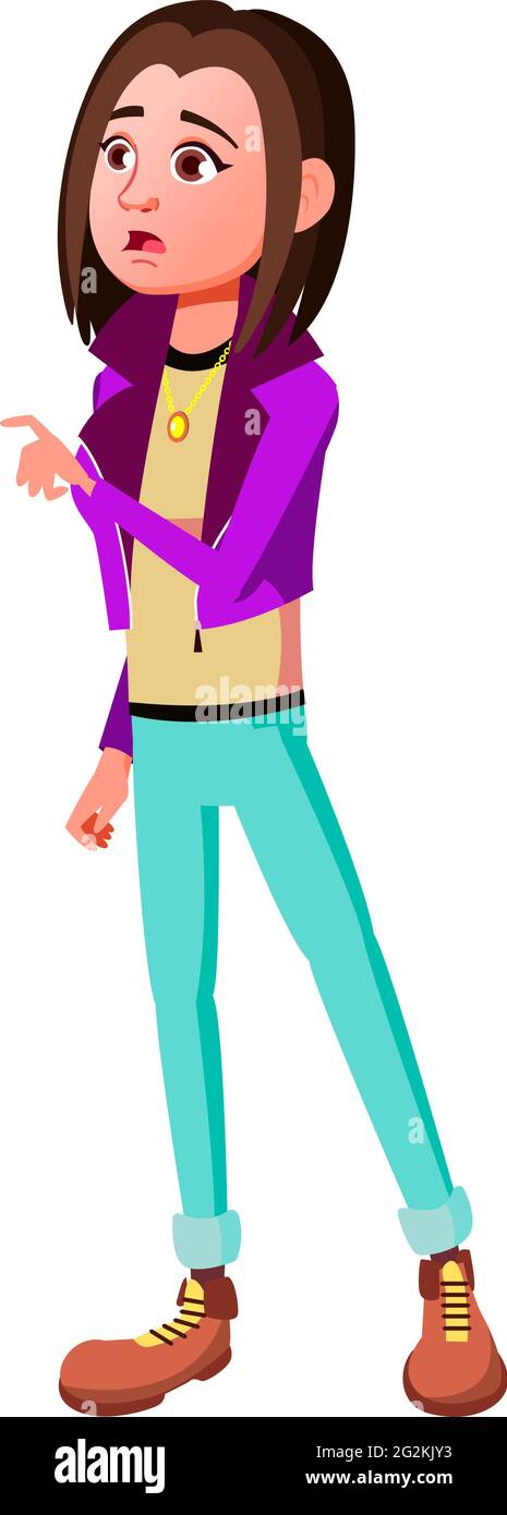 elegance girl pointing with shock at shop season discount poster ...