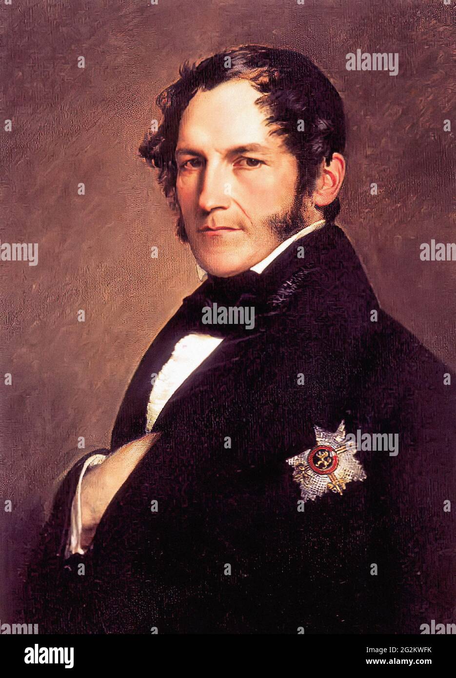 Franz Xaver Winterhalter (1805-1873) - Leopold I Stock Photo - Alamy