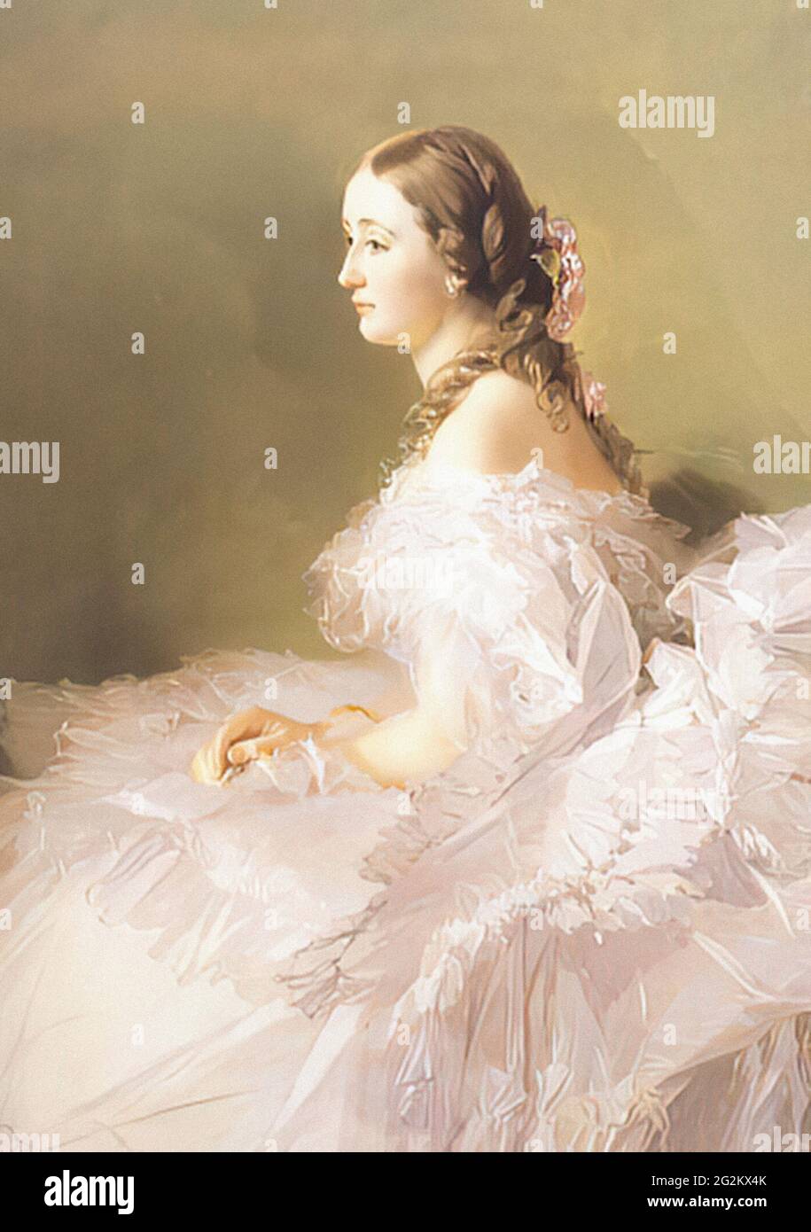 Franz Xaver Winterhalter (1805-1873) - Portrait Lydi Schbelsky Baroness ...