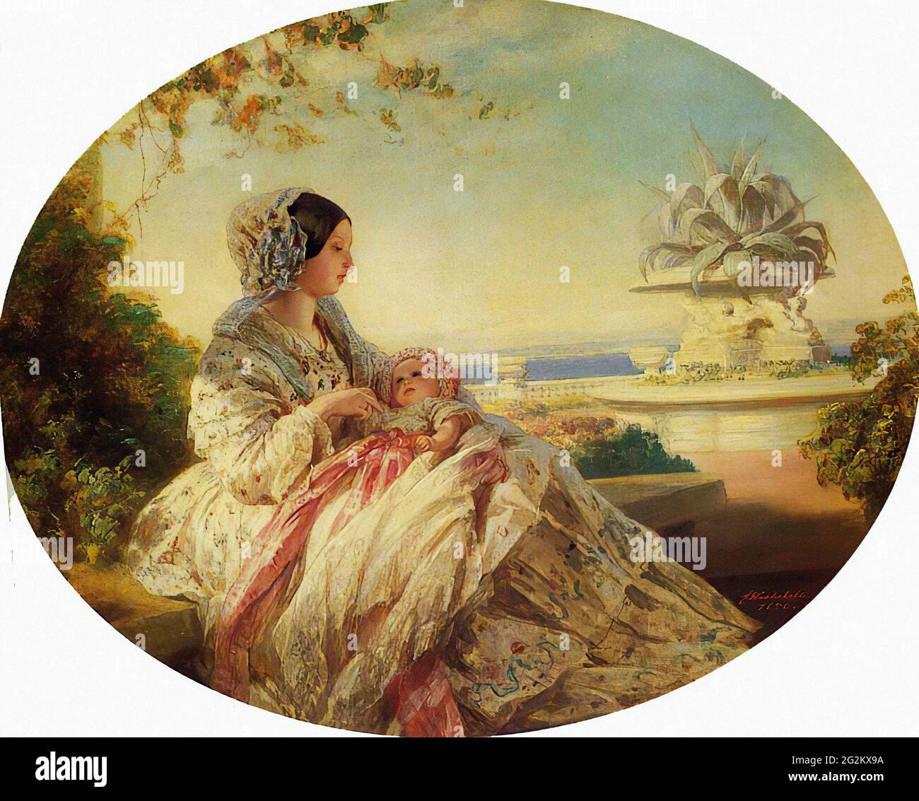 Franz Xaver Winterhalter (1805-1873) - Queen Victoria with Prince ...