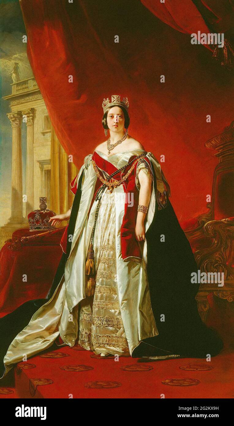 Victoria portrait winterhalter hi-res stock photography and images - Alamy
