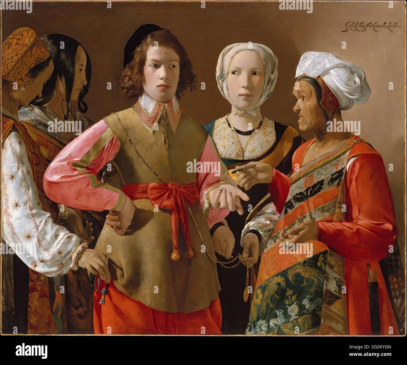 Georges De La Tour - the Fortune Teller Stock Photo - Alamy