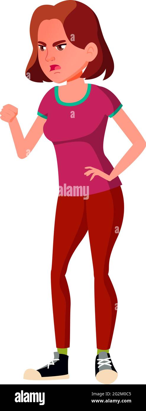 anger woman shouting at son on playground cartoon vector Stock Vector ...
