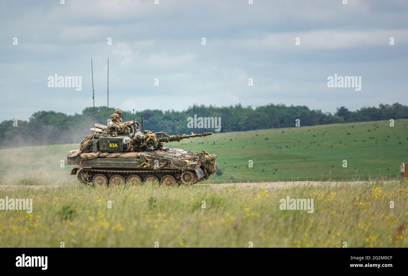 british army FV107 Scimitar armoured tracked military reconnaissance ...