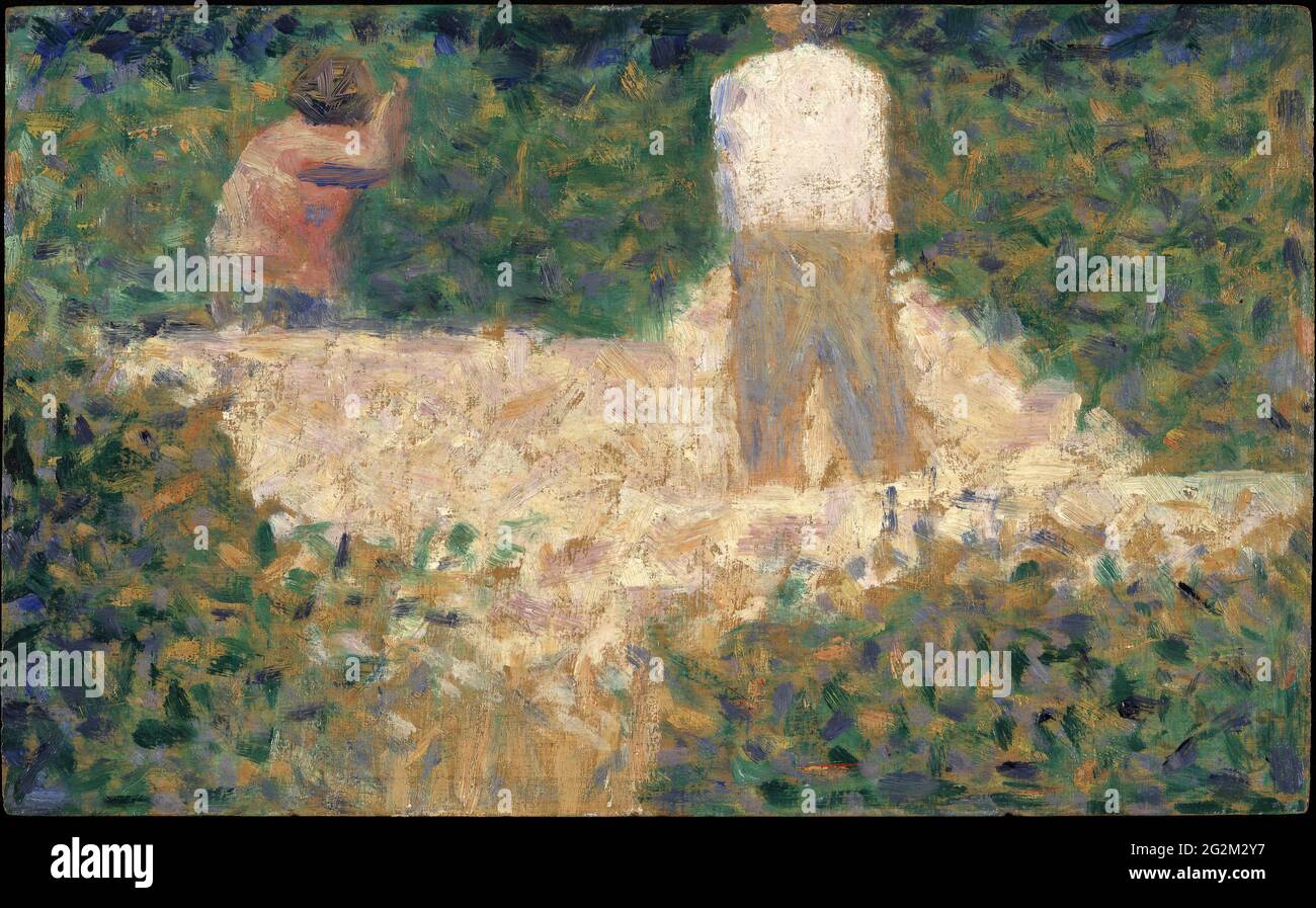 Georges Seurat - Two Stonebreakers Stock Photo - Alamy