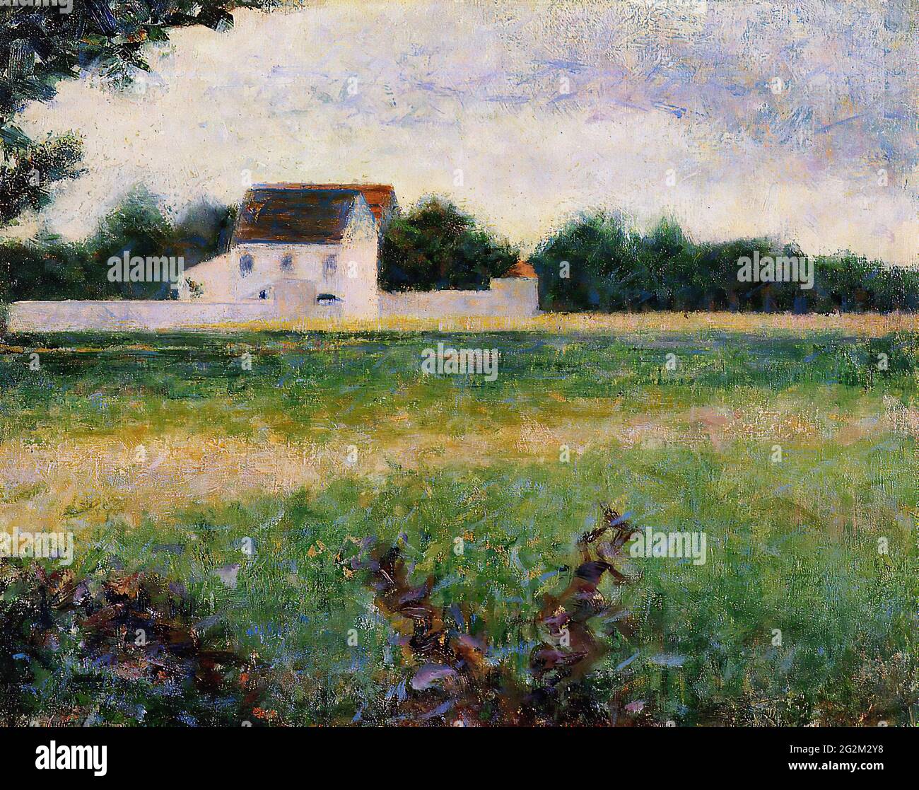 Georges Seurat - View Ile France 1882 Stock Photo - Alamy