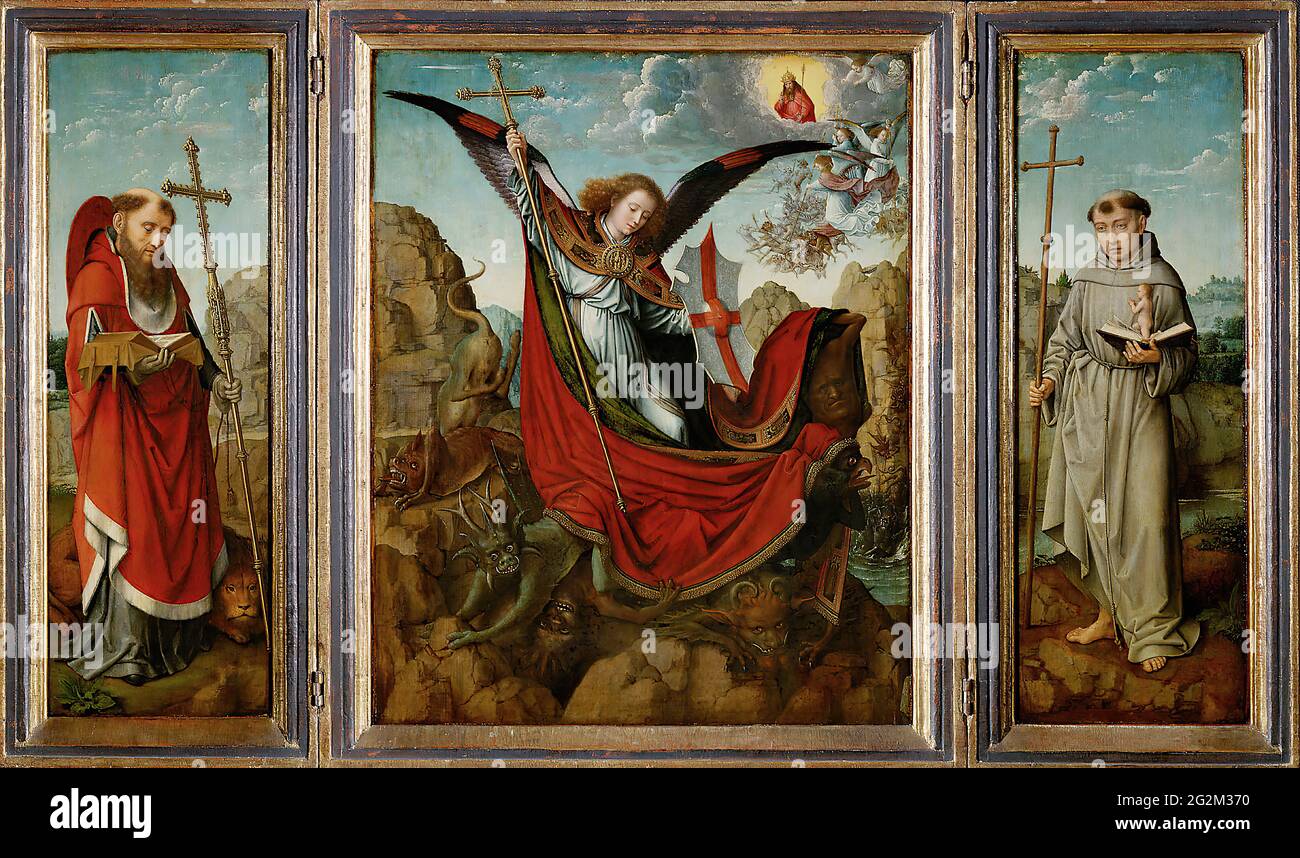 Gerard David - Altar of St Michael Stock Photo - Alamy