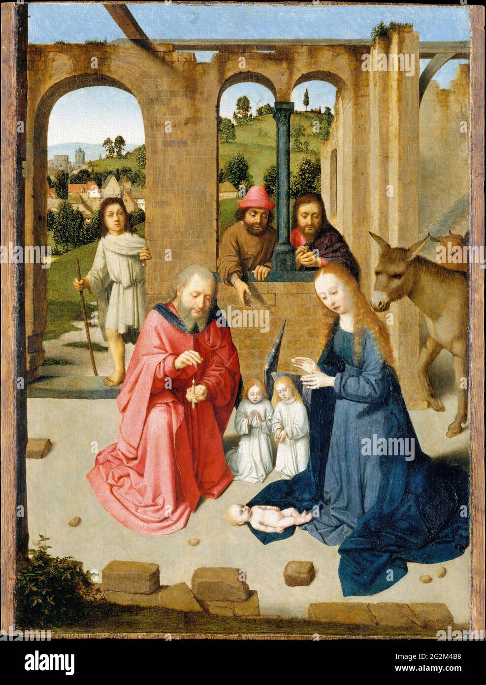 Gerard David - the nativity 01 Stock Photo - Alamy