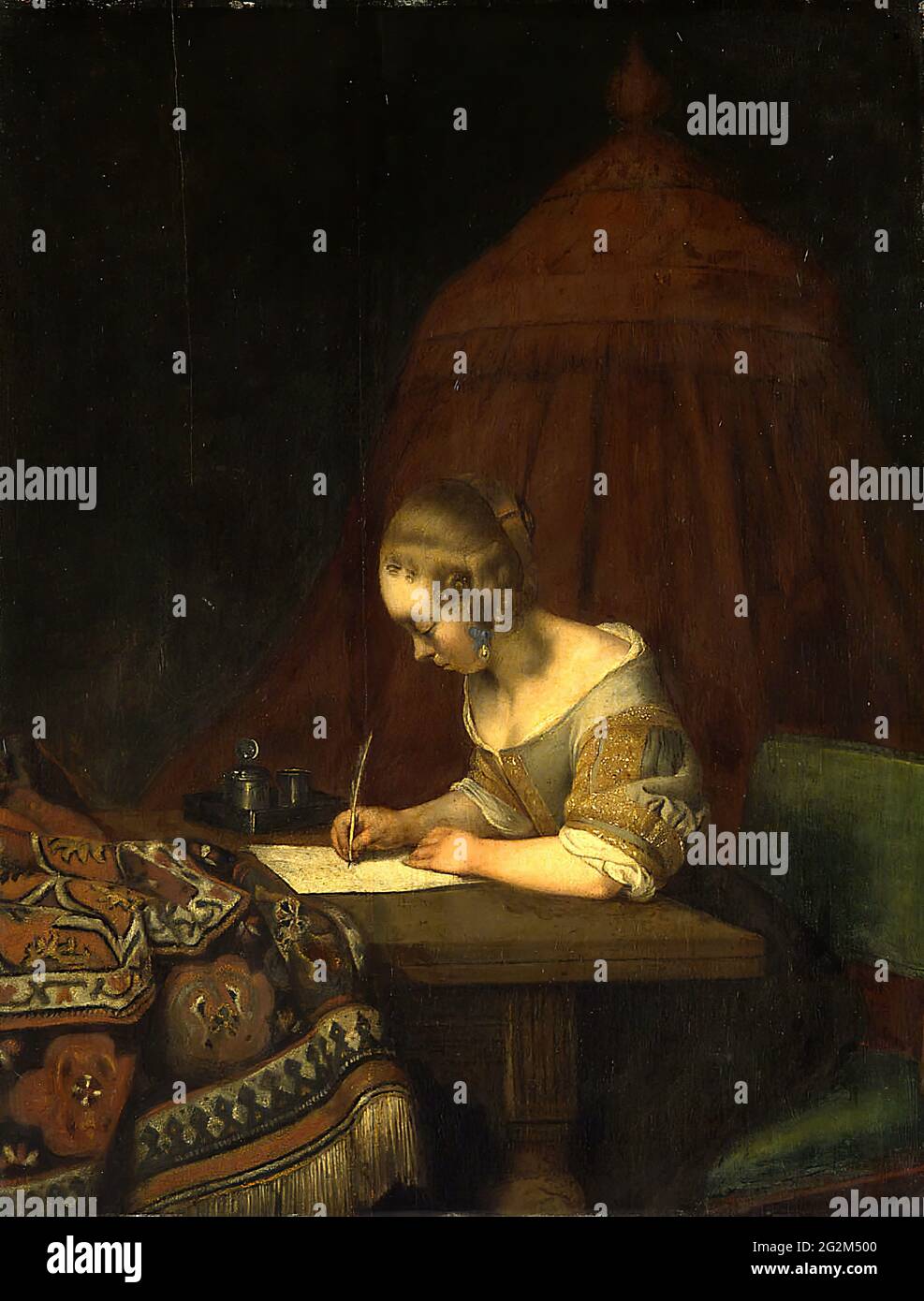 Gerard Ter Borch - Letter Writer Stock Photo - Alamy