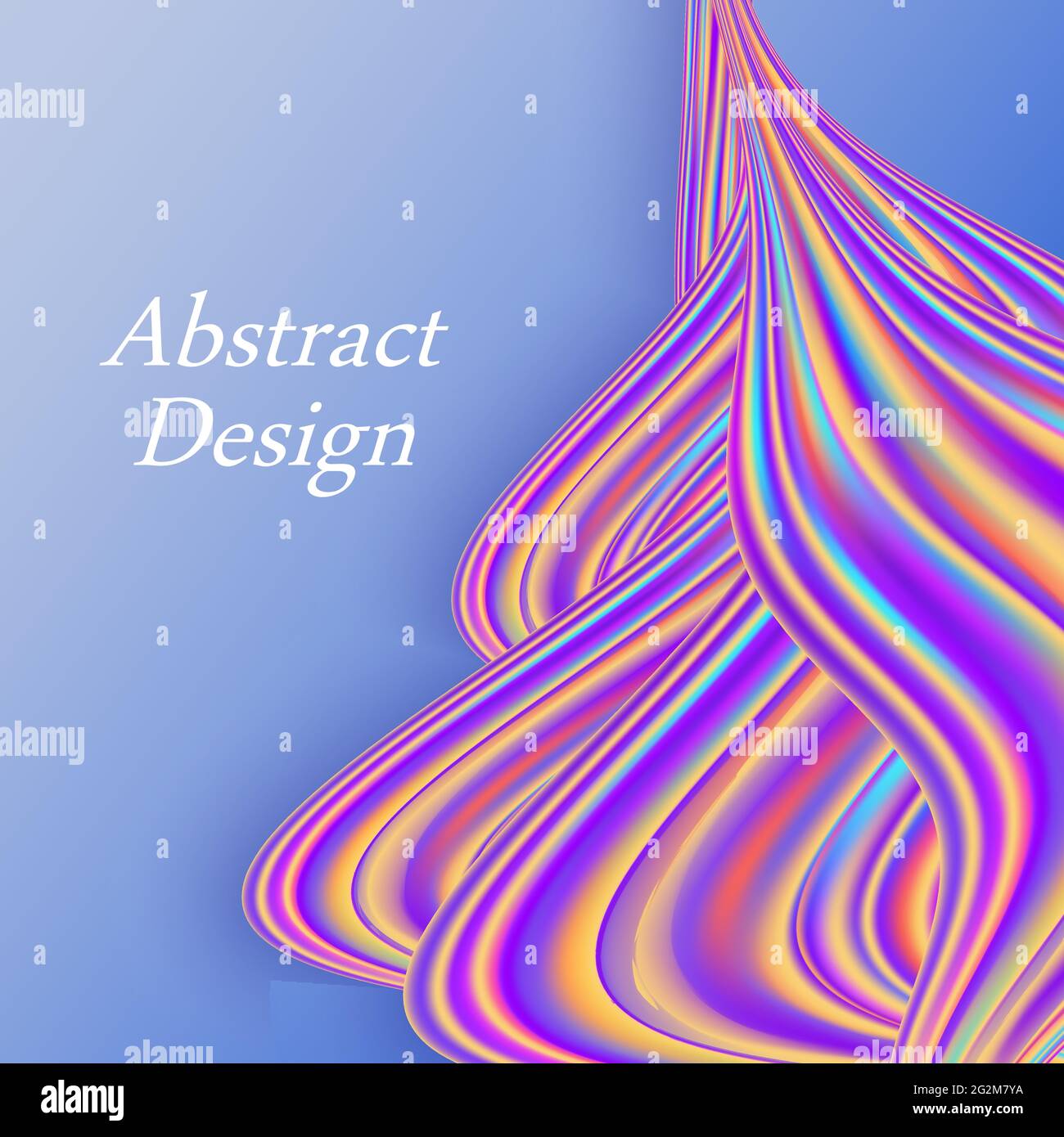 Rainbow color flow wave, trendy modern background design for poster or ...