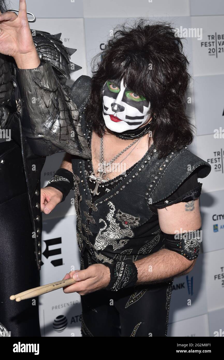 New York, New York, USA. 11th June, 2021. Eric Singer of KISS attend ...