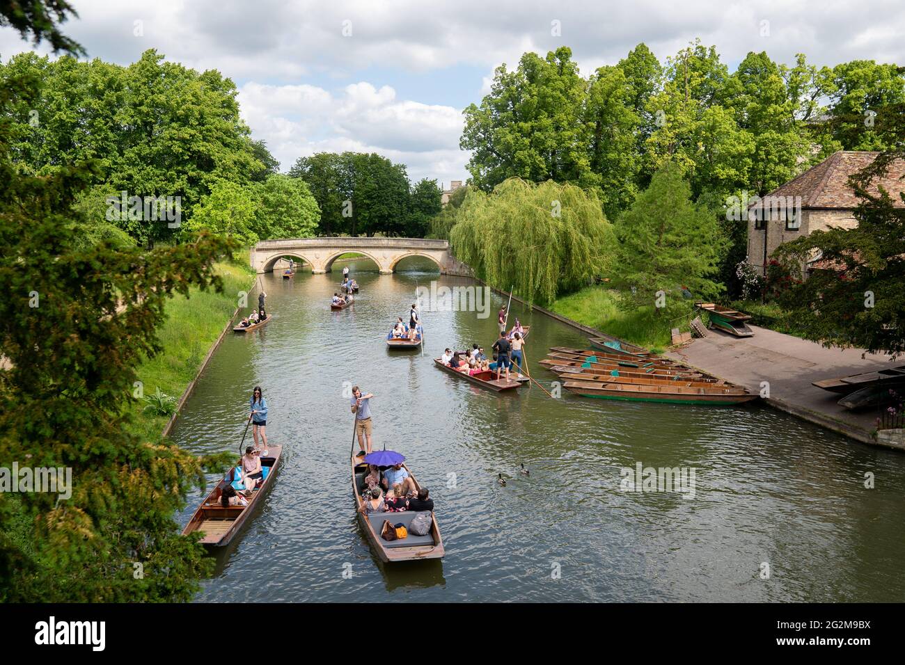 People enjoy punt tours along the River Cam in Cambridge. Picture date ...