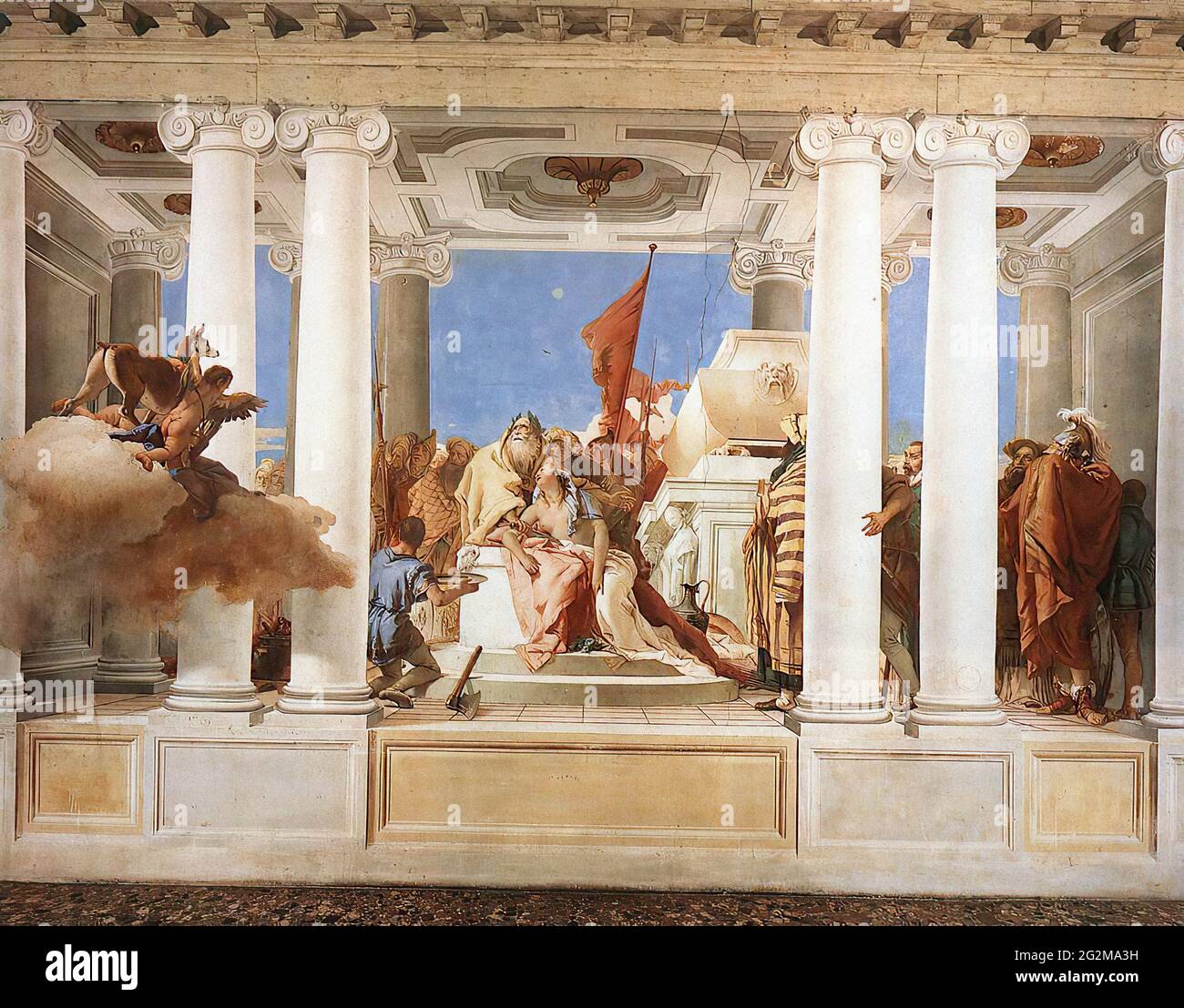 Giovanni Battista Tiepolo (1696-1770) - Sacrifice Iphigeni 1757 Stock ...