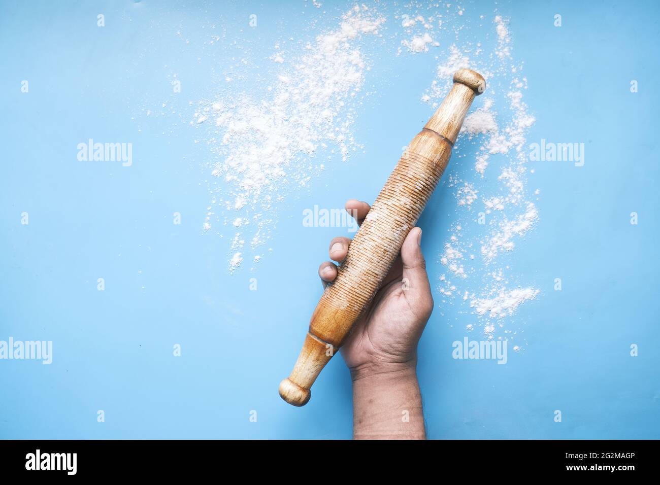 Blue rolling pin on hi-res stock photography and images - Alamy