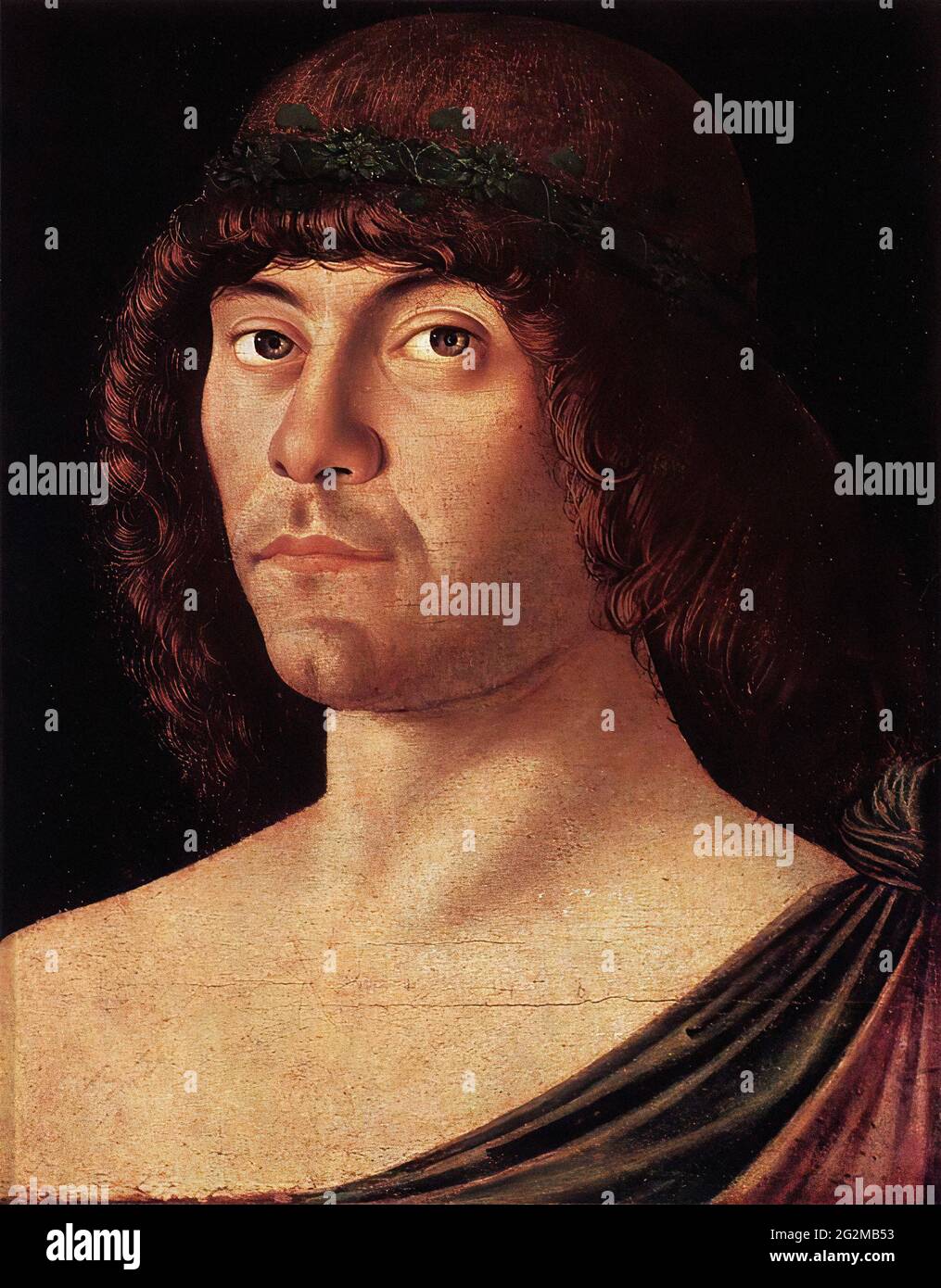 Giovanni Bellini - Portrait Humanist 1480 Stock Photo - Alamy