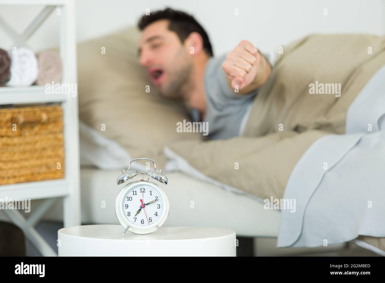 Waking up fresh man hi-res stock photography and images - Alamy
