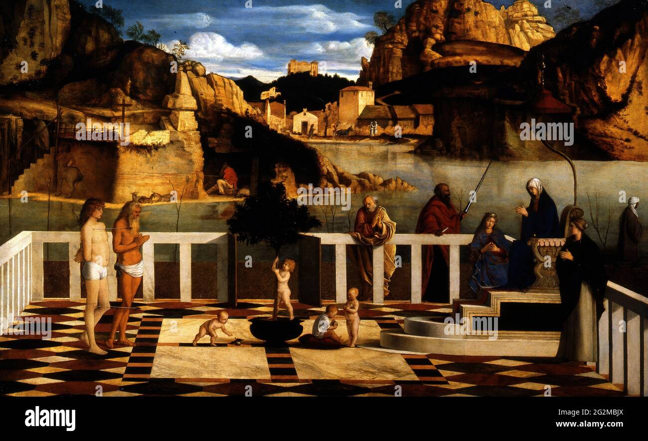 Giovanni Bellini - Sacred Allegory Stock Photo - Alamy