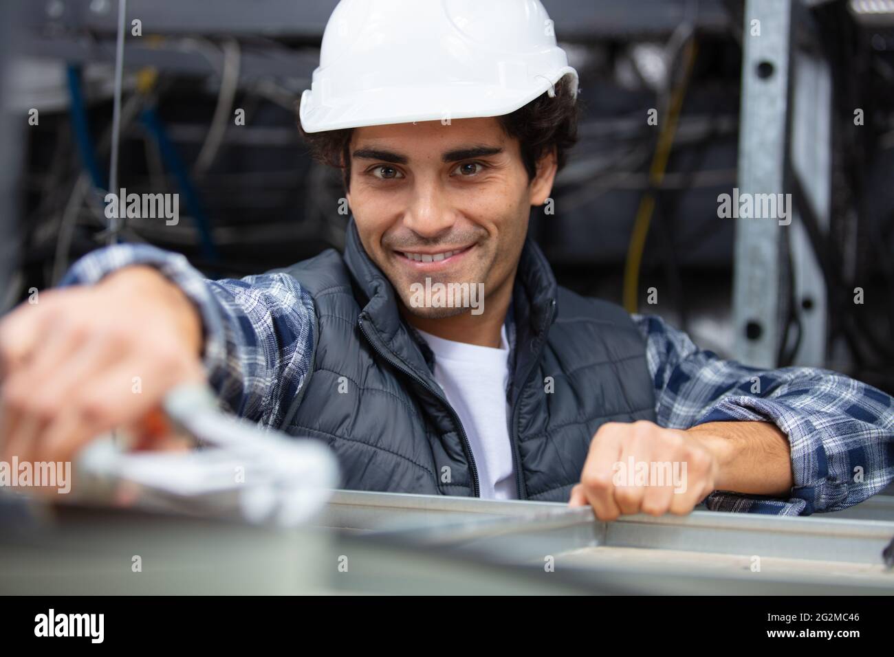 Bearded plasterer hi-res stock photography and images - Alamy