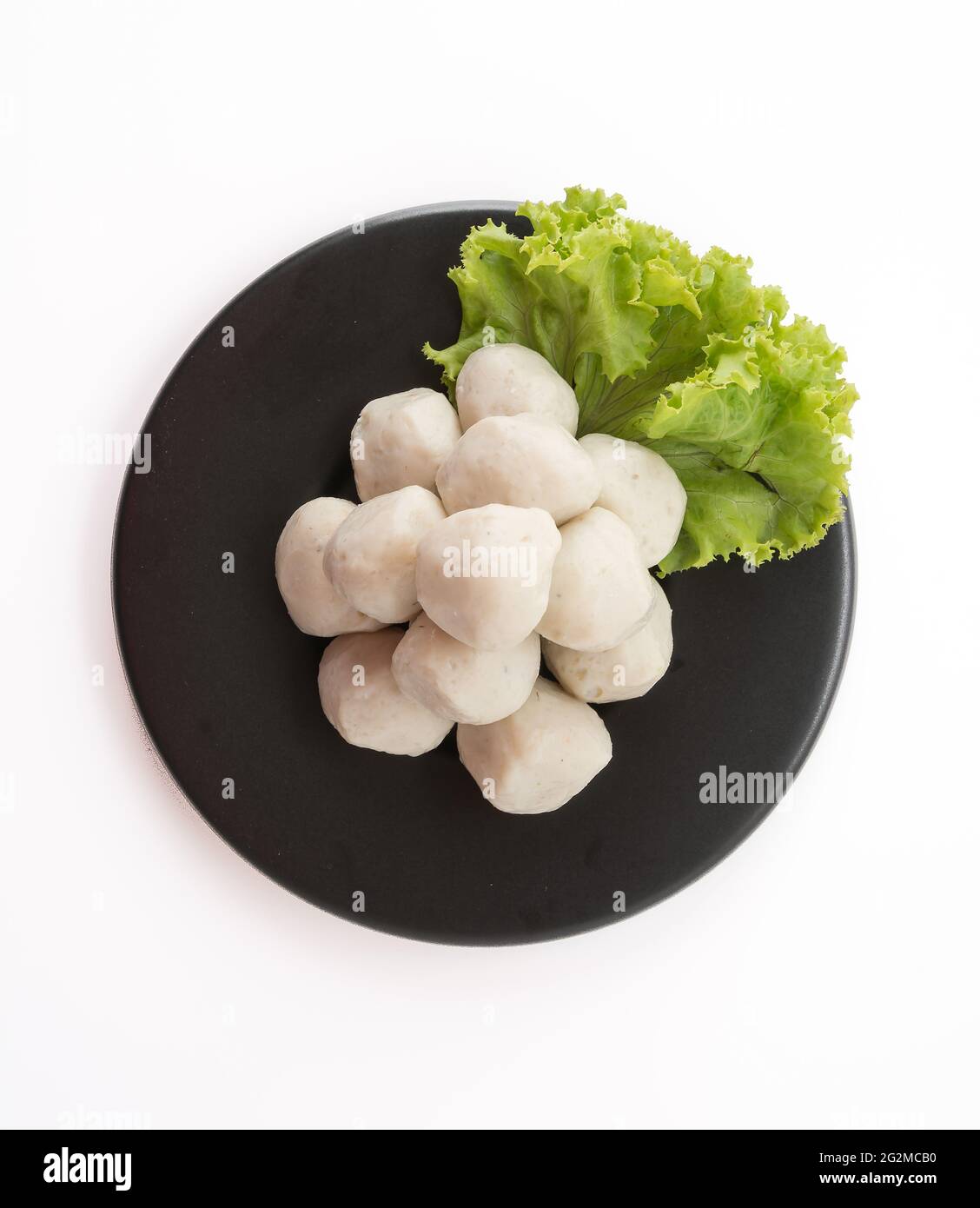 fish balls on white background Stock Photo - Alamy