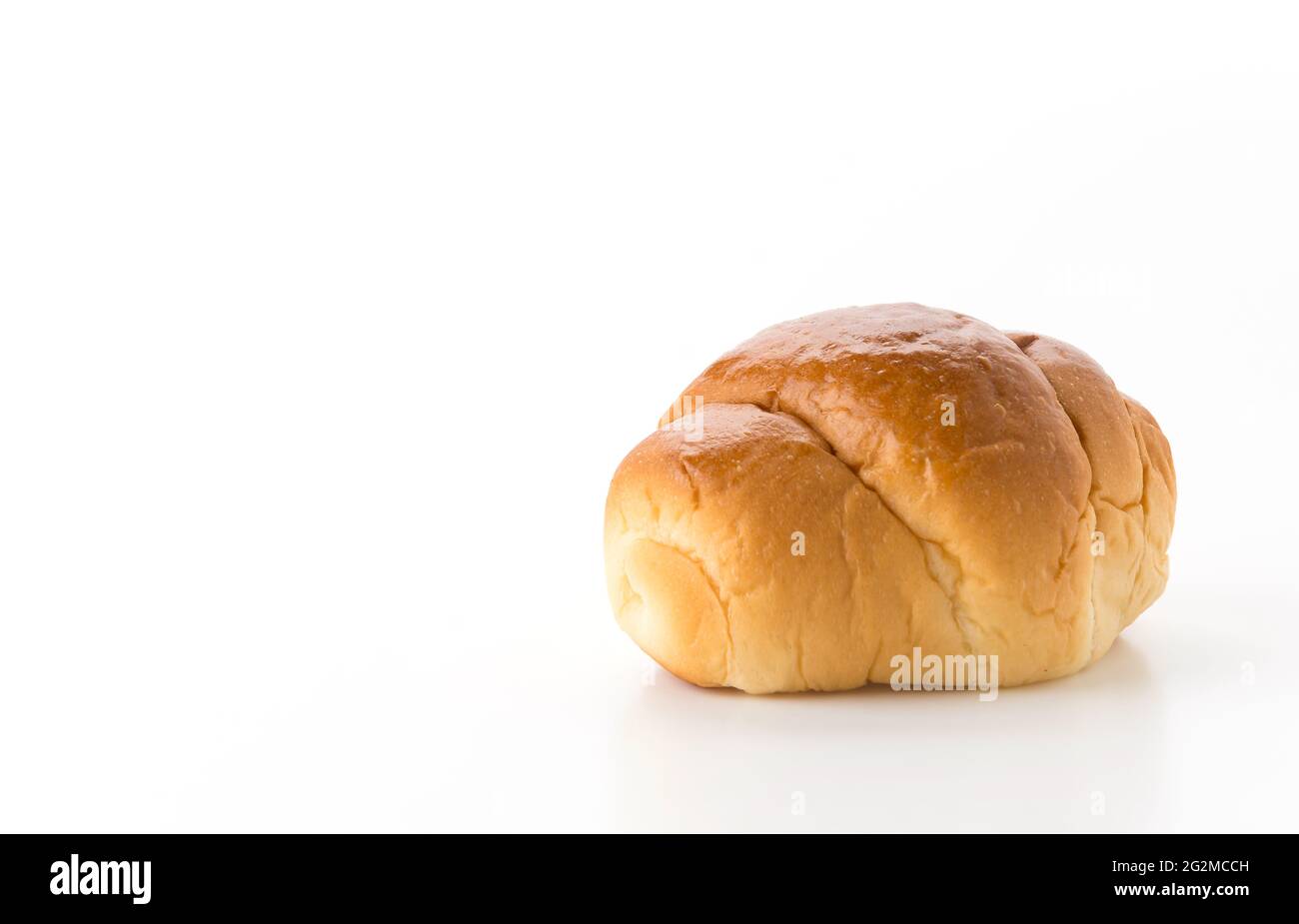 bread roll on white background Stock Photo - Alamy