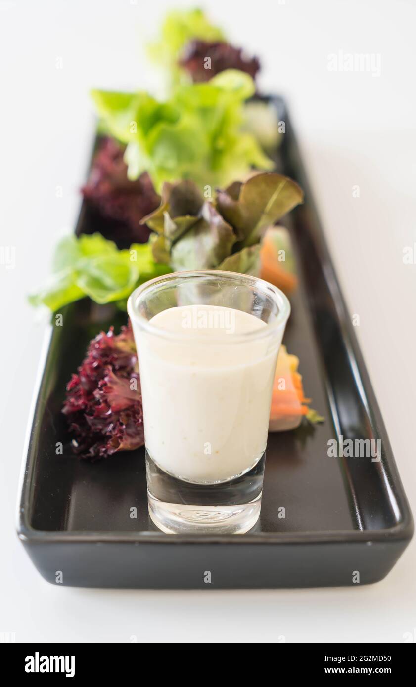 Fresh vegetable noodle spring roll, diet food, clean food, salad Stock ...