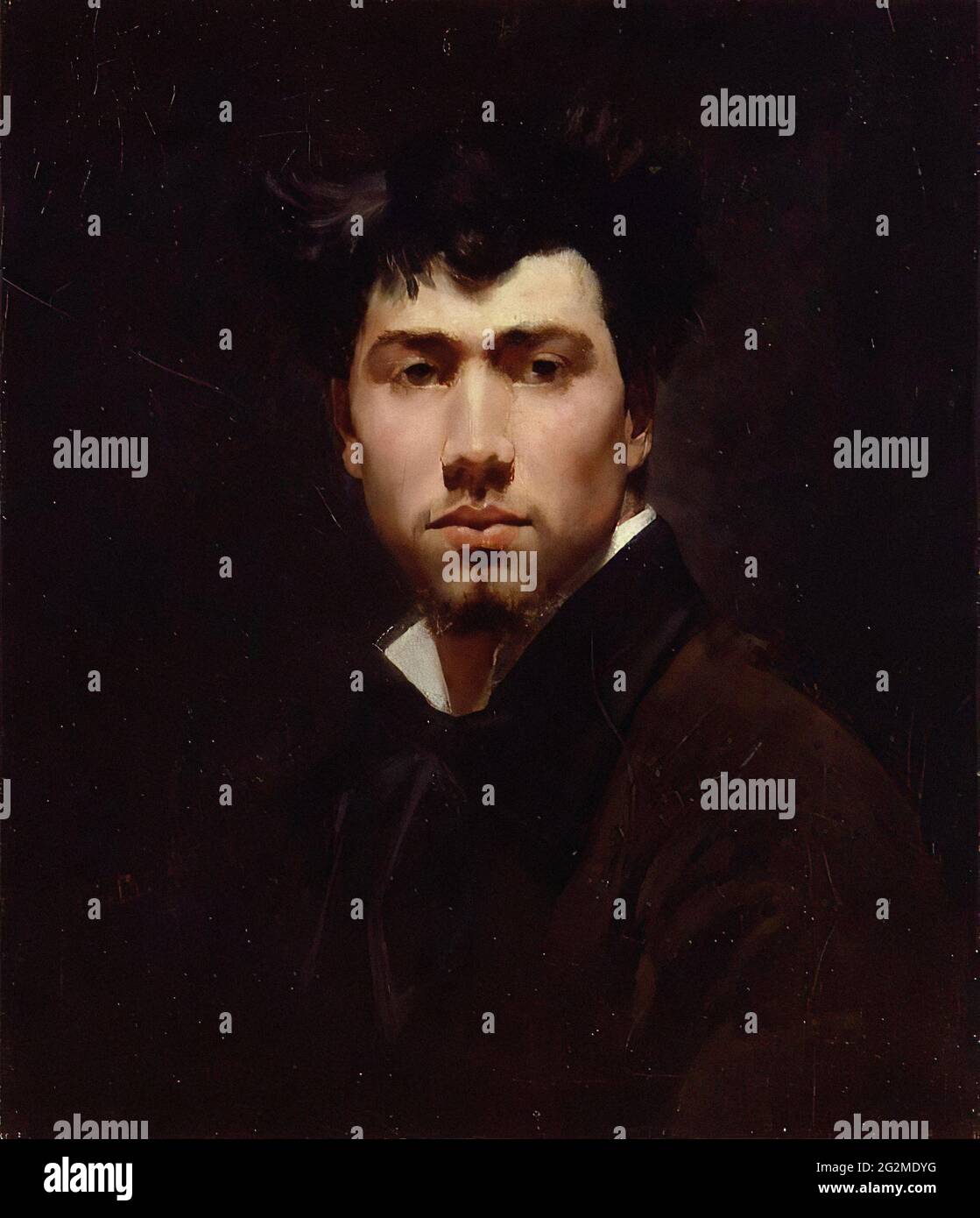 Giovanni Boldini - Portrait Young Man Stock Photo - Alamy