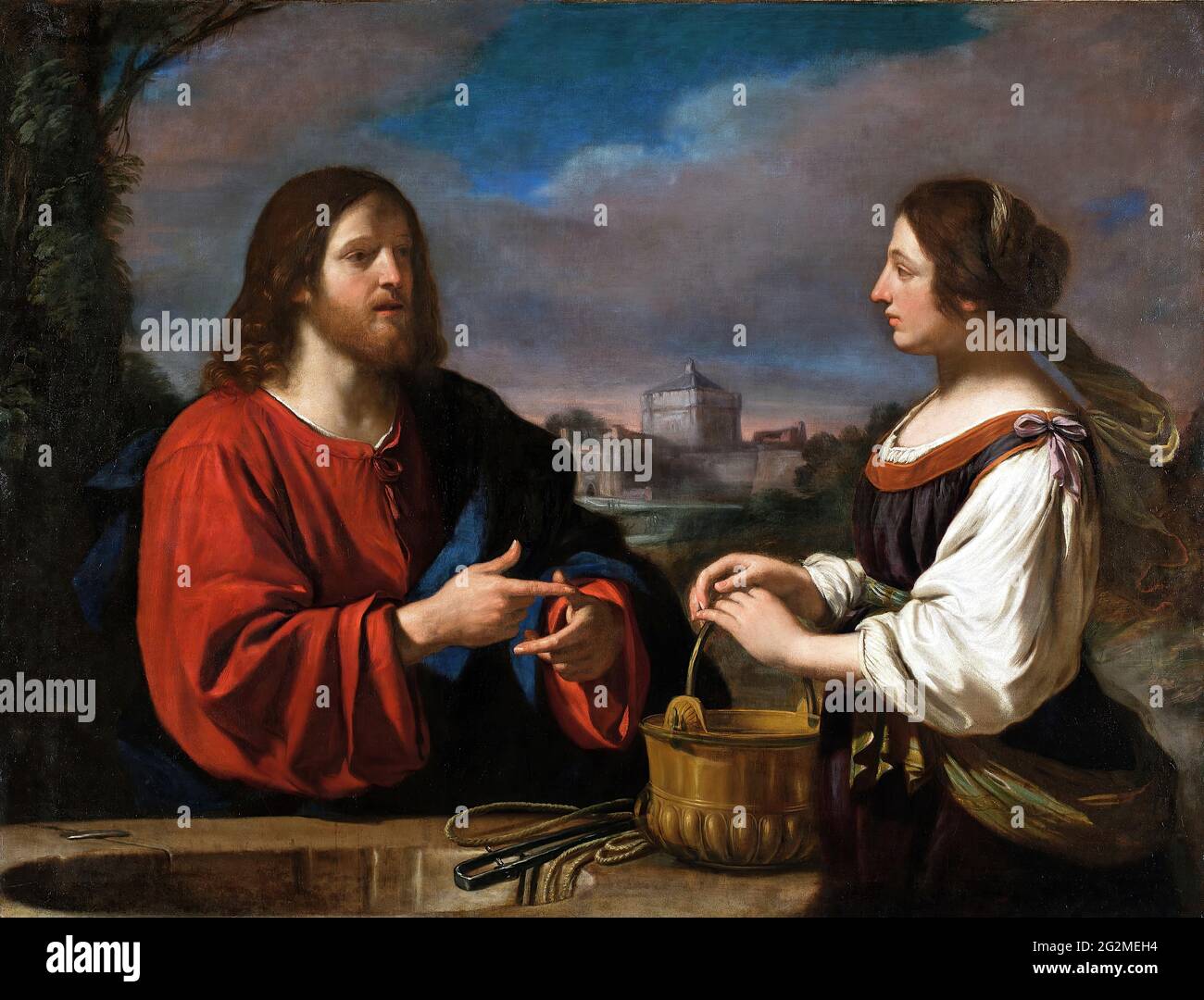 Giovanni Francesco Barbieri - Guercino - Christ and the Samaritan Woman ...