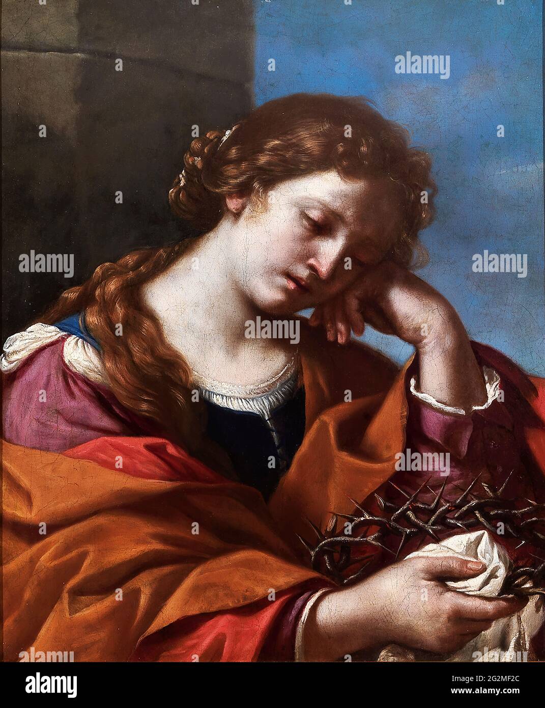 Giovanni Francesco Barbieri - Guercino - Mary Magdalene Meditating on ...