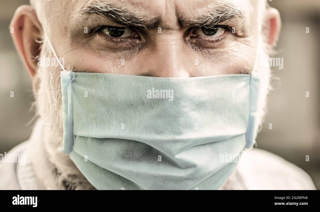 Concept danger of coronavirus for the elderly. Coronavirus, illness ...