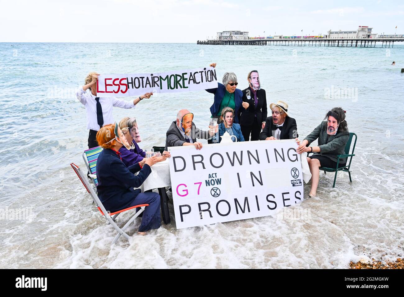 Protest on the beach hi-res stock photography and images - Alamy