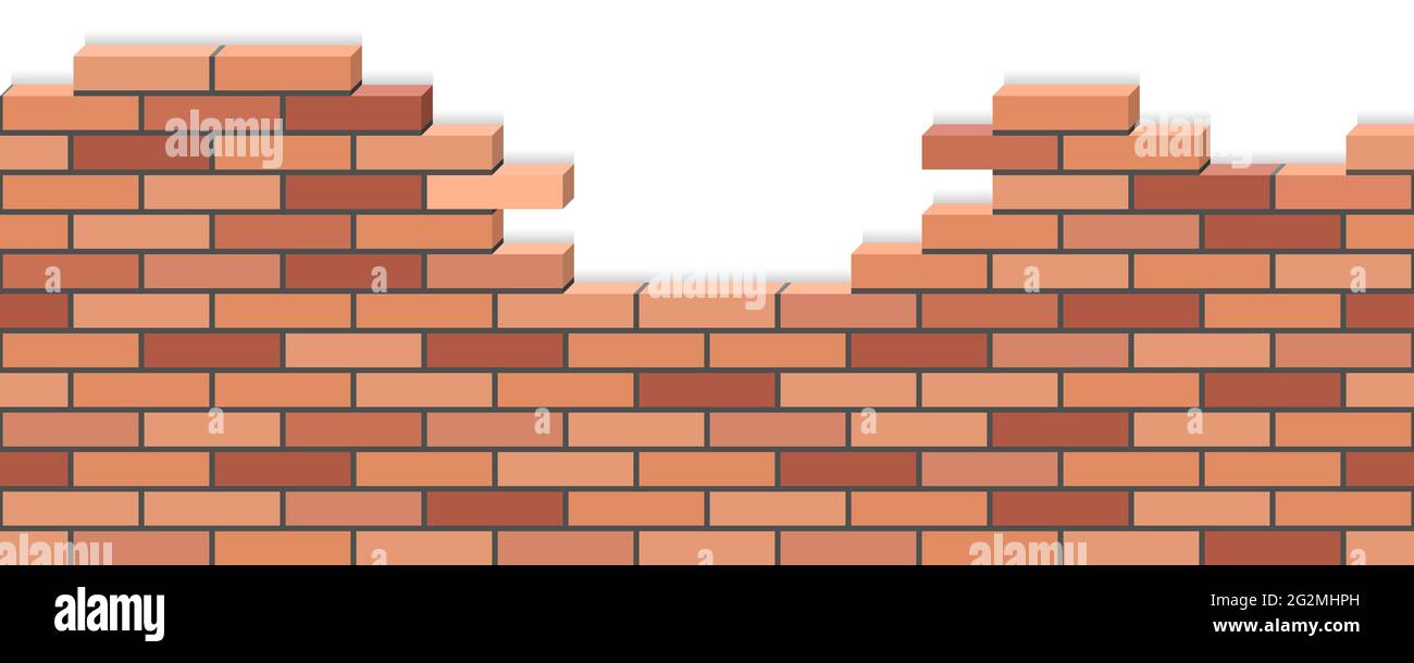 Broken Brick Wall Clipart
