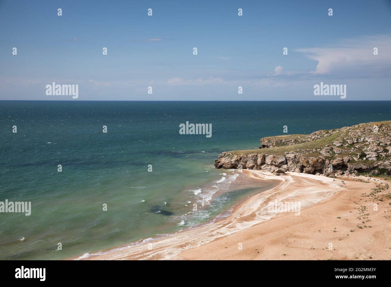 Azov sea coast, Crimea, Russia Stock Photo - Alamy
